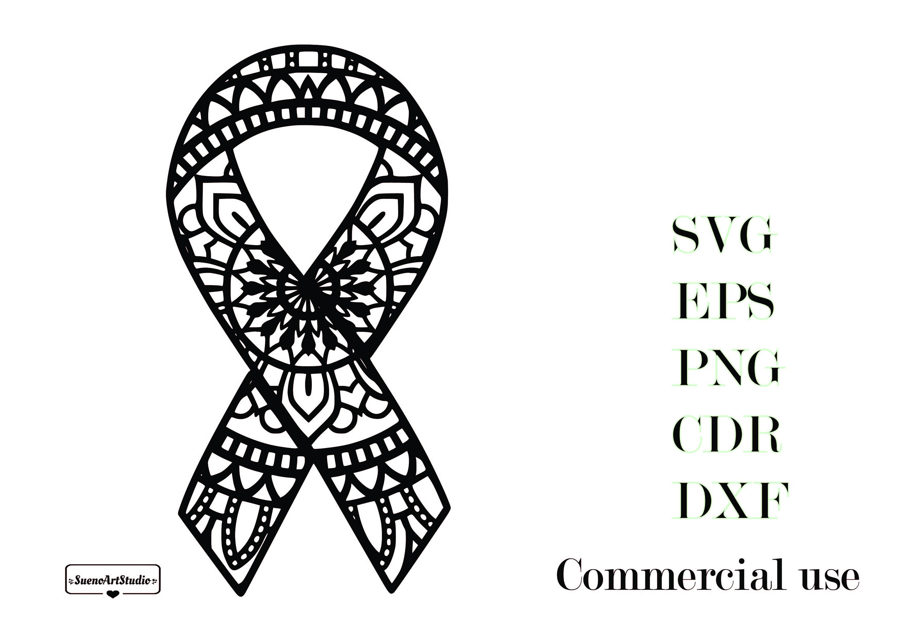 Awareness Ribbons Digital Download Svg Eps Png Cdr - Etsy