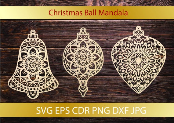 Tree Balls Mandala Digital Download Svg Eps Png Cdr - Etsy