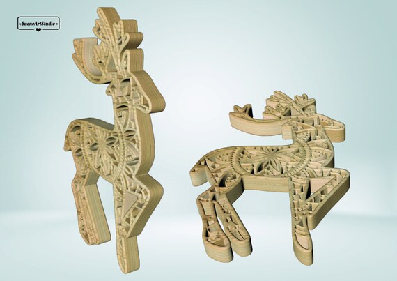 Elk Mandala Digital Download Svg Eps Png Cdr Dxf | Etsy