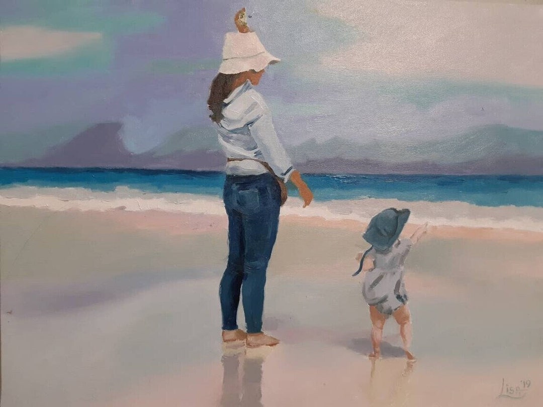 Custom Portrait Painting Oil Canvas Commission Drawing From Photo ...