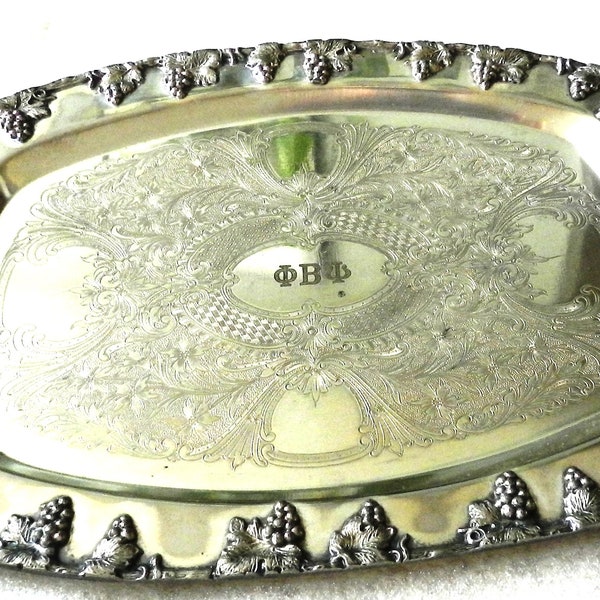 Heavy Silver Tray - Etsy