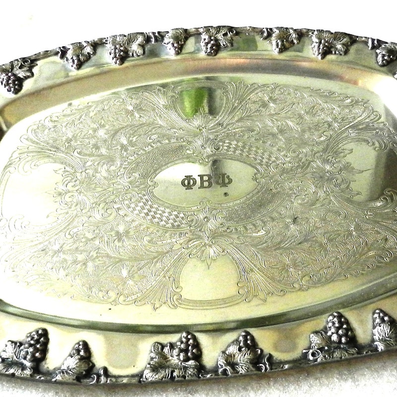Heavy Silver Tray - Etsy