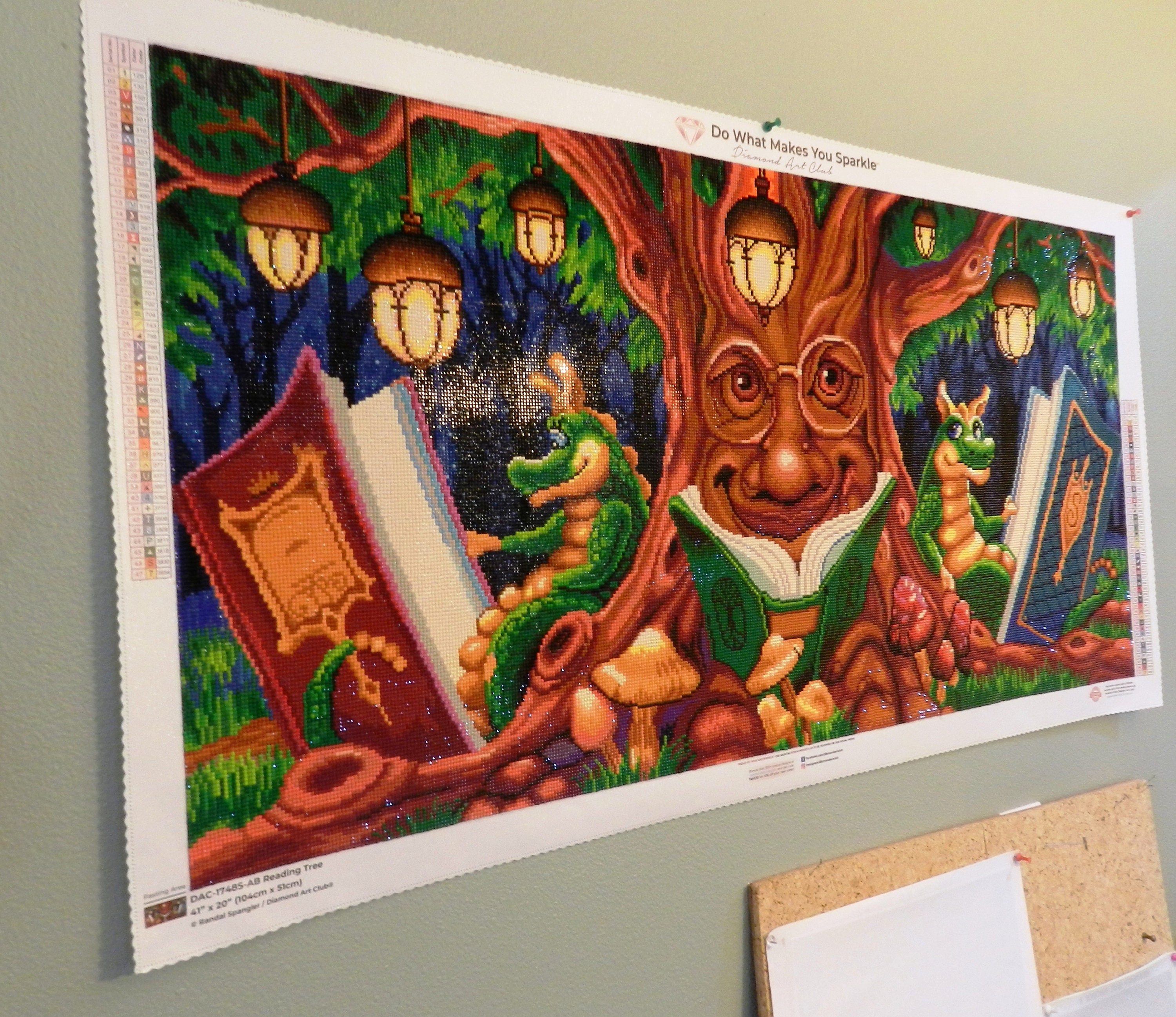 The Reading Tree ~ Finished Diamond Art 41" X 20"! Perfect for a Child ...