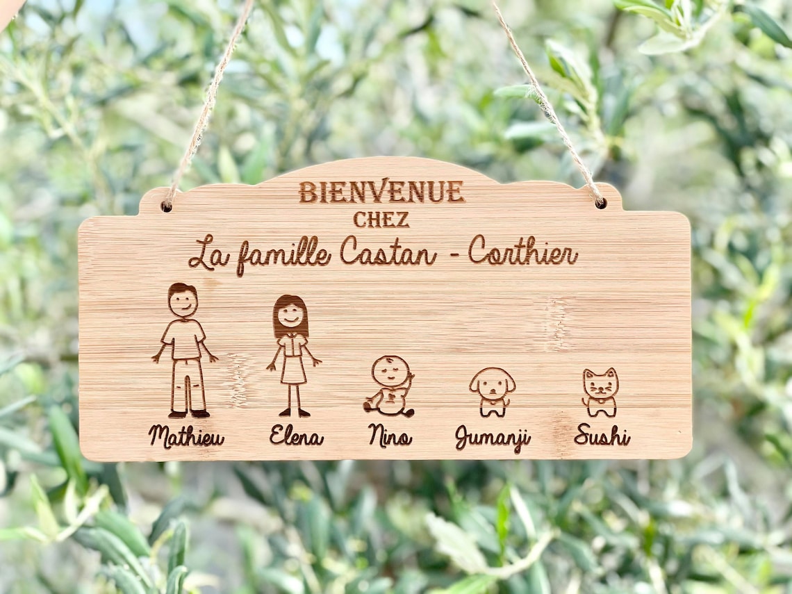 Letrero de madera personalizable La Familia placa | Etsy