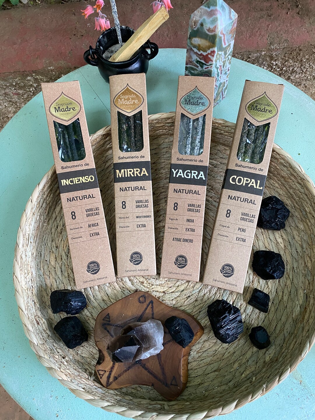Sagrada Madre Incense NATURAL Different Types, Yagra, Mirra, Copal ...