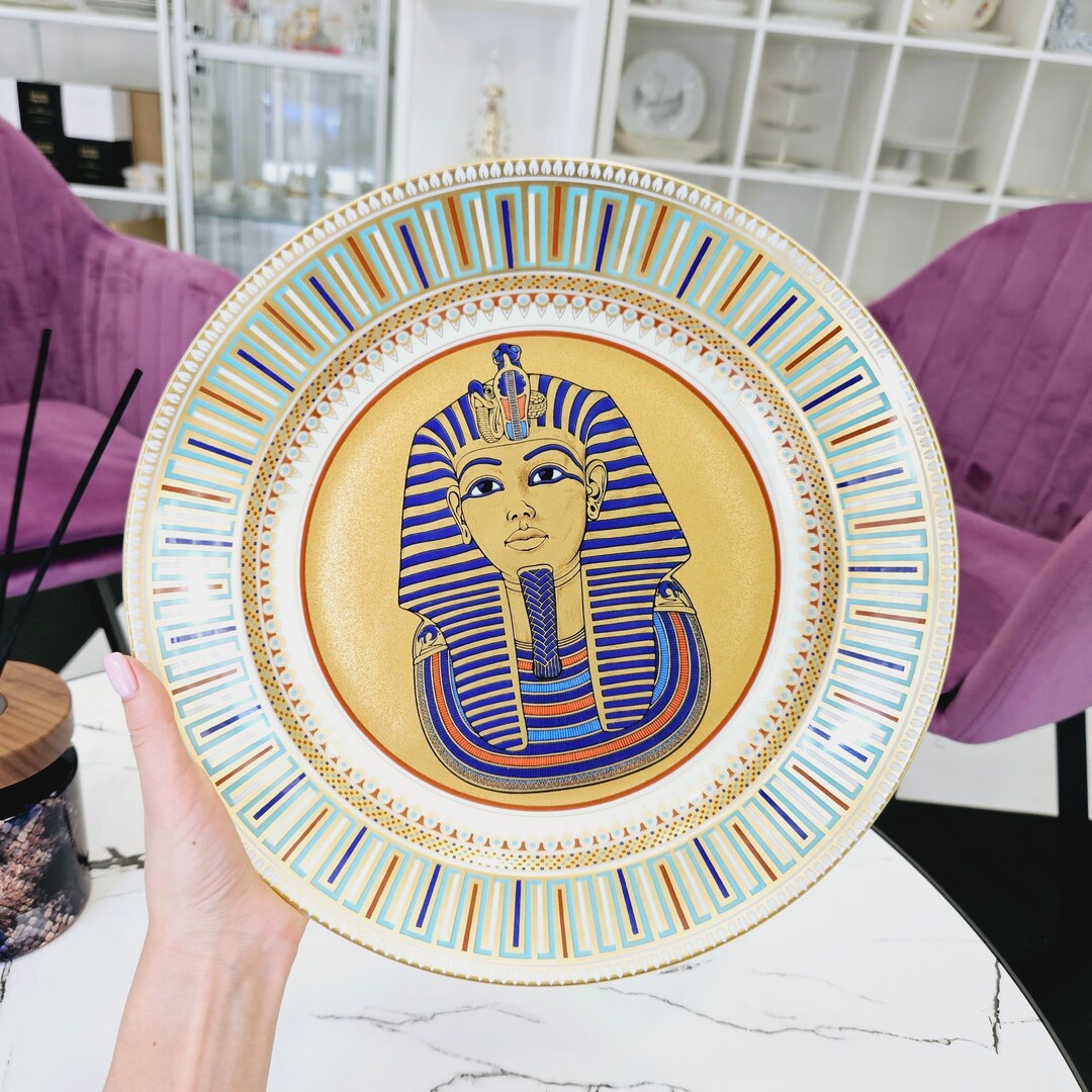 Large Collectible Kaiser Porcelain Tutankhamun Decorative Plate - Etsy