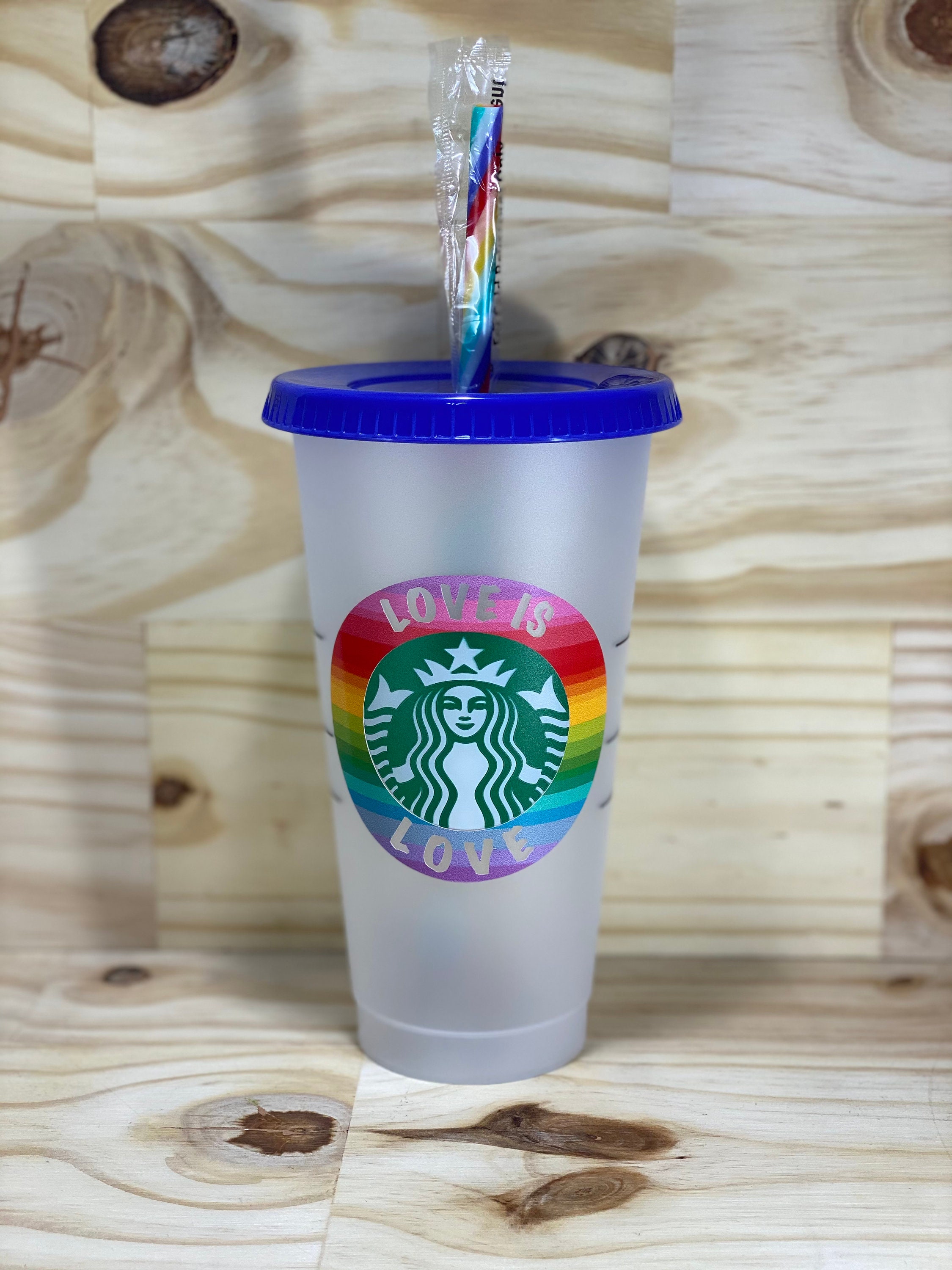 Pride Starbucks Cold Cup Lgbt Lgbtq Gay Pride Tumbler Etsy