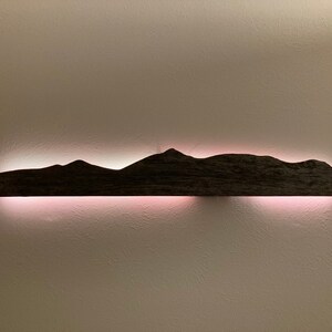 Santa Rita Mountain Range, Arizona mountain Silhouette Backlit - Etsy