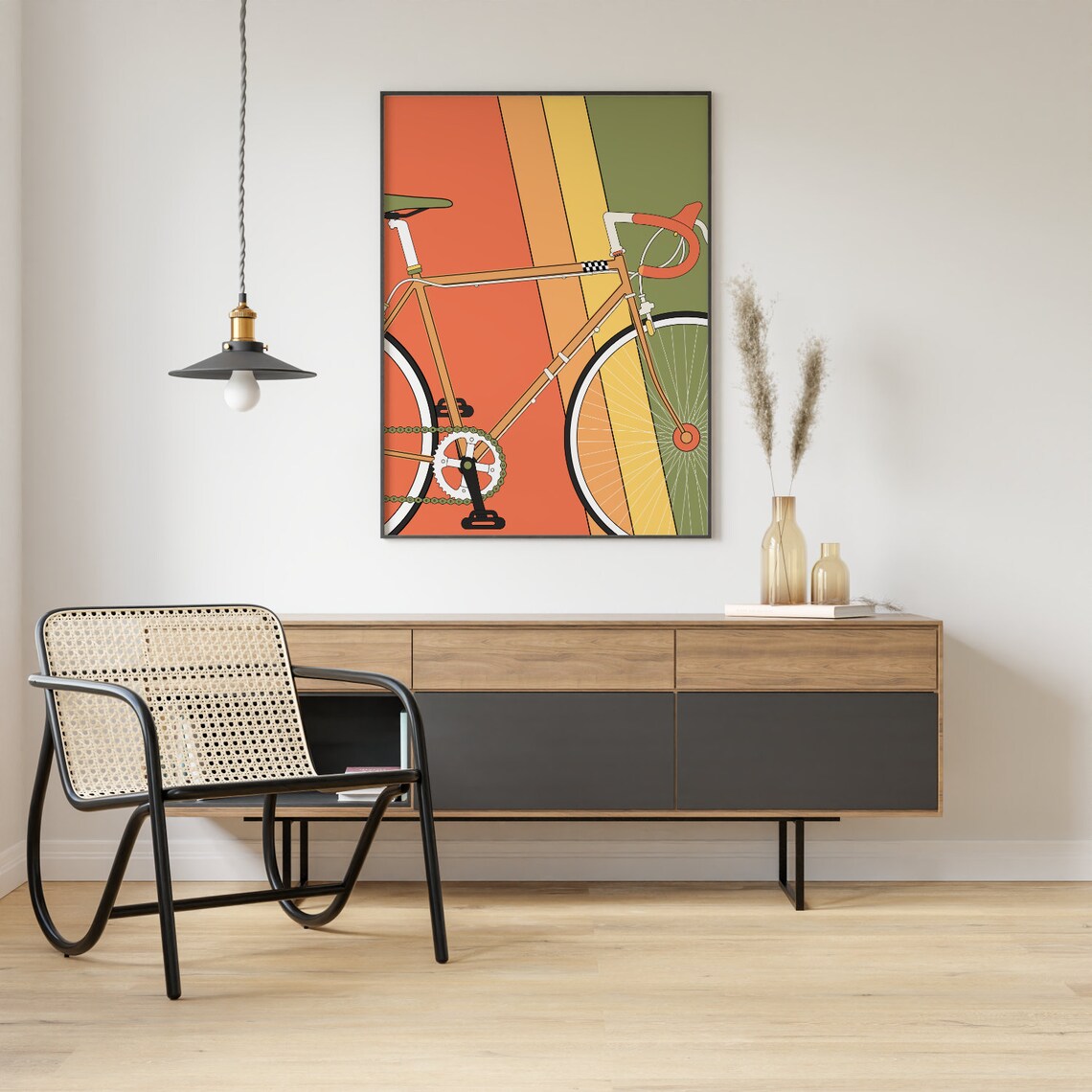 Road Bike Poster | Bicycle Picture Colorful - Etsy
