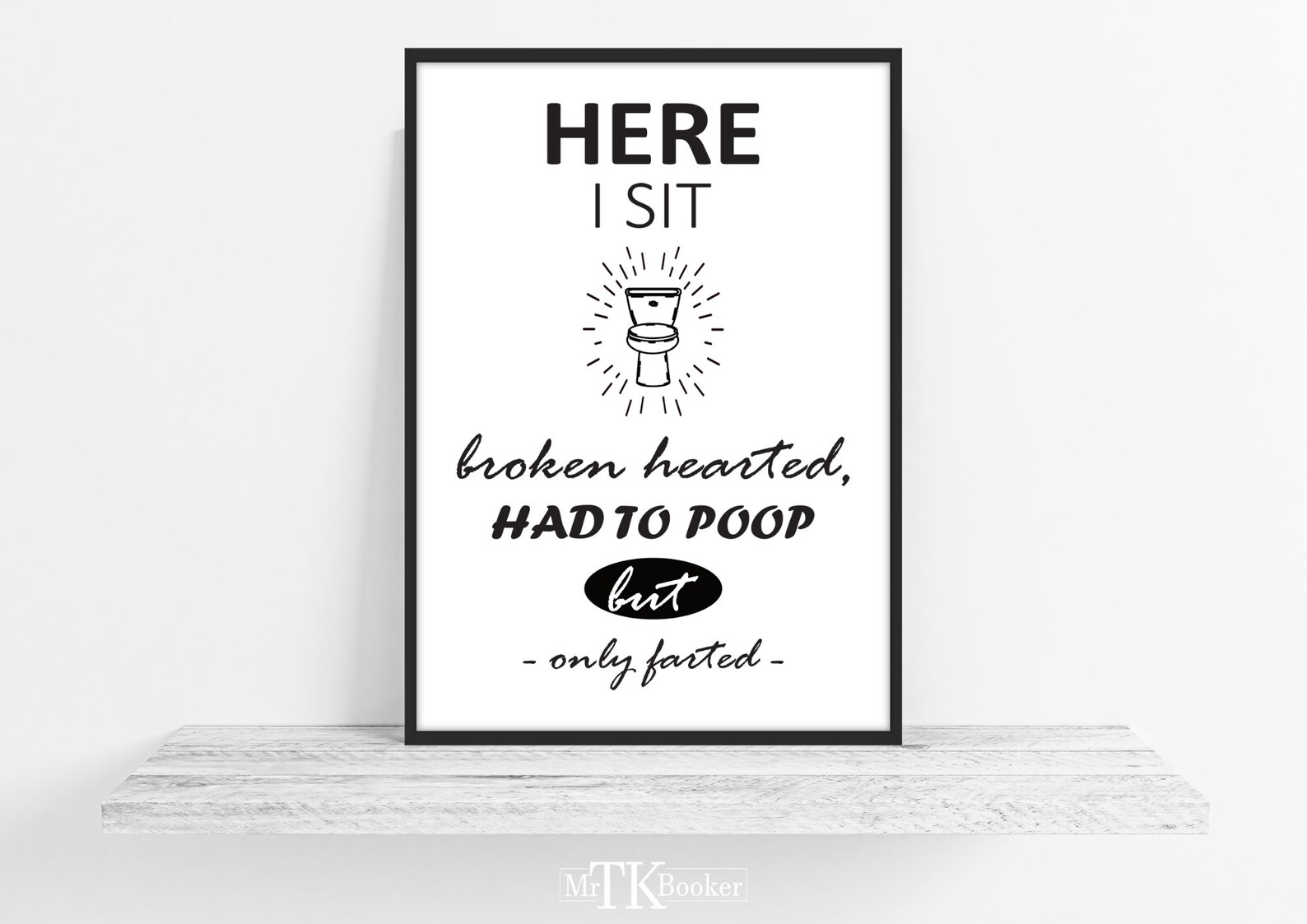 WC Poster funny poem toilet decoration | Etsy