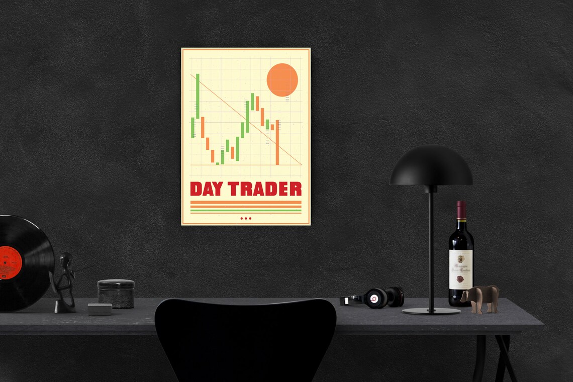 Day Trading Stock Exchange Poster Wall Street Stocks Picture | Etsy