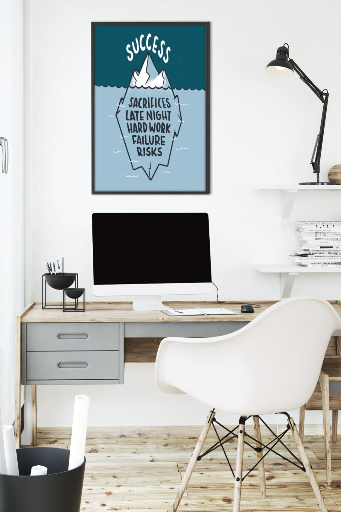 Motivational Poster Success Iceberg | Image Mindset - Etsy