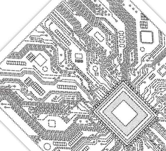 Computer Cpu Coloring Page