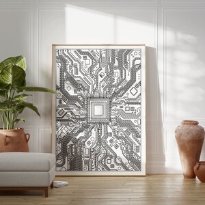 Computer CPU Poster Processor Arithmetic Unit - Etsy