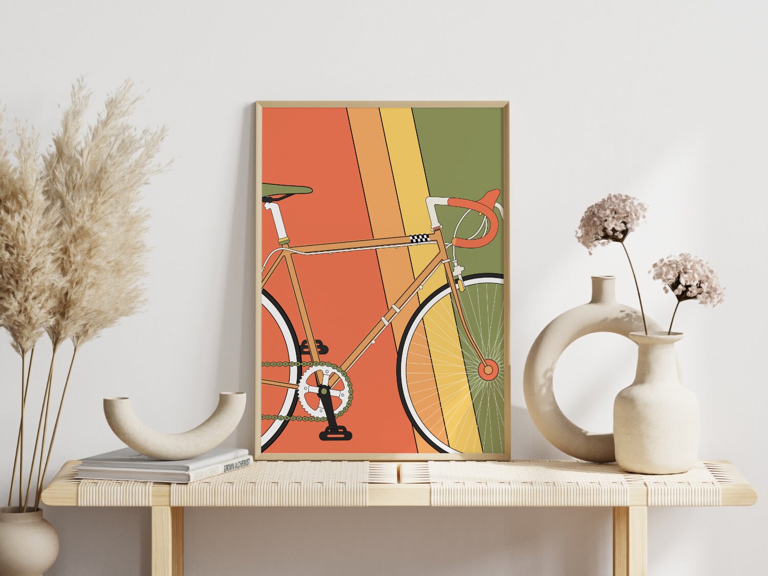 Road Bike Poster | Bicycle Picture Colorful - Etsy