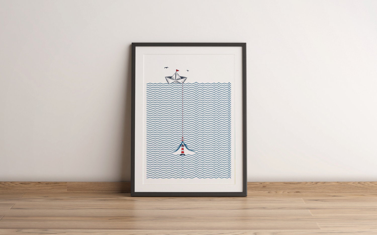 Maritimes Poster Bild maritim Leuchtturm - Etsy.de