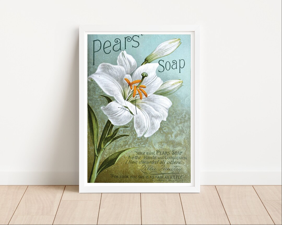 Vintage Bathroom Poster Advertising Soap - Etsy