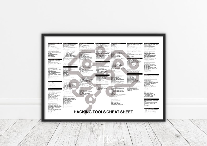 Hacking Tools Cheat Sheet Poster Image Hacker Digital - Etsy Hacking Tools Cheat Sheet Poster Image Hacker Digital - Etsy
