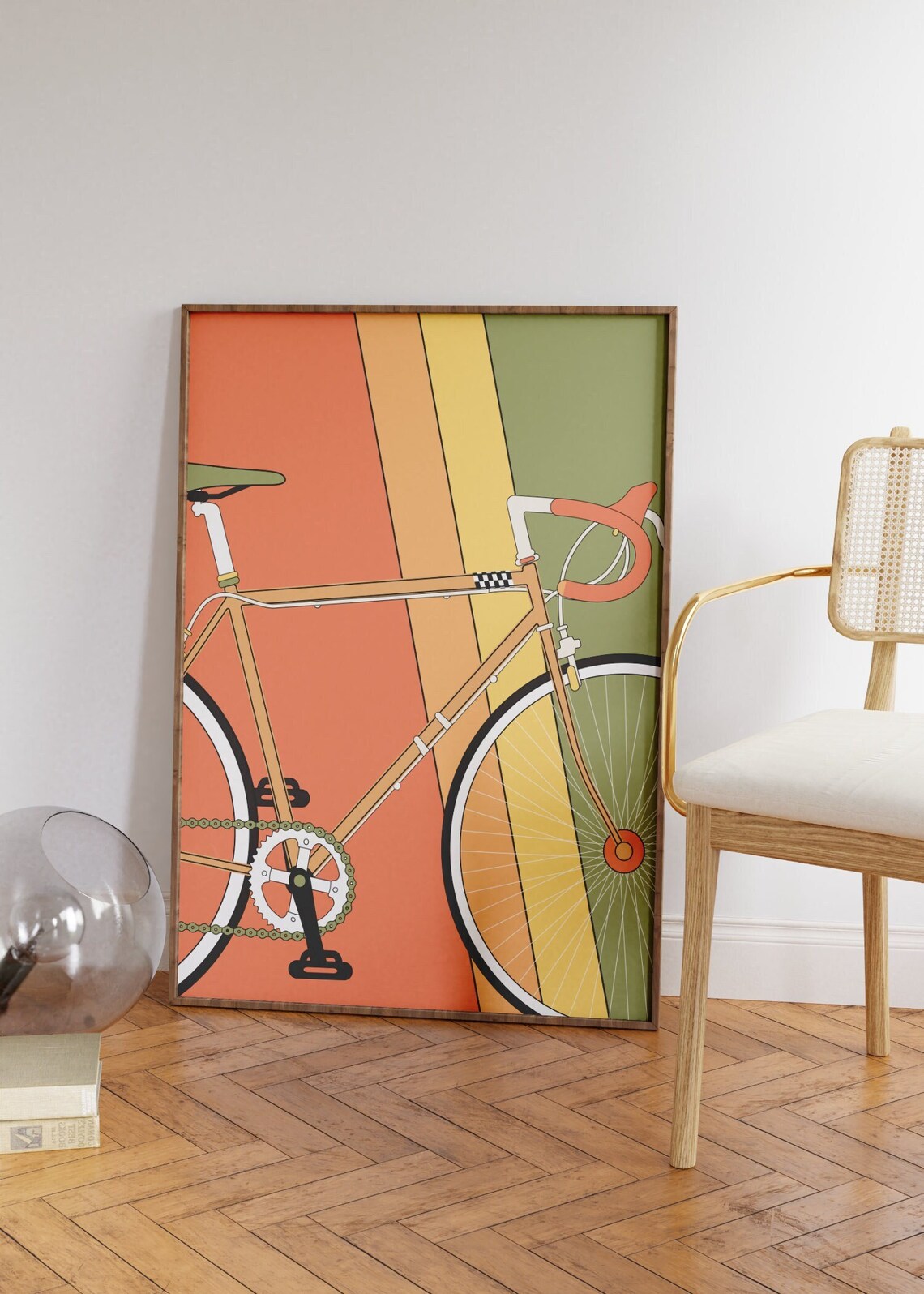 Road Bike Poster | Bicycle Picture Colorful - Etsy