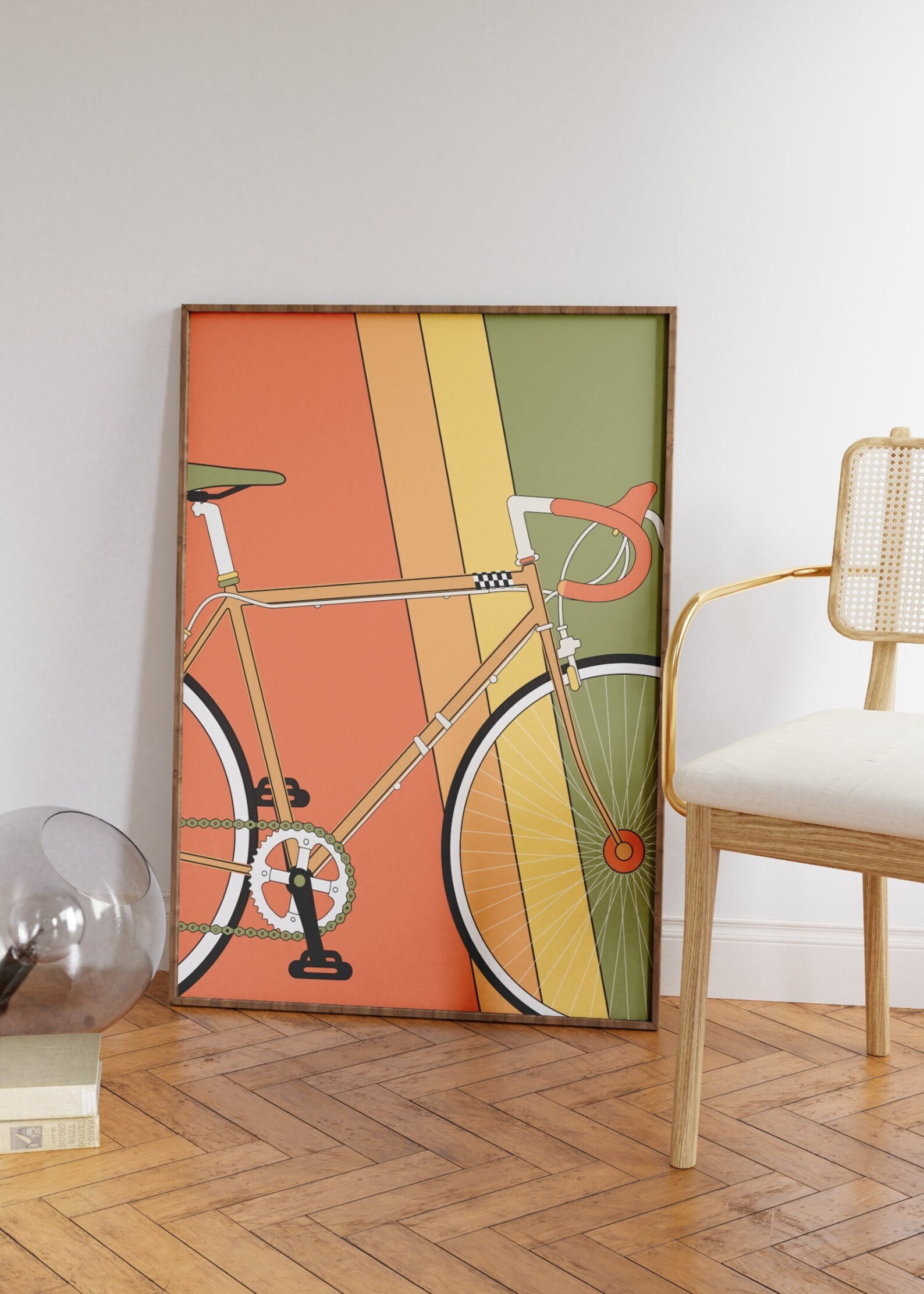 Road Bike Poster | Bicycle Picture Colorful - Etsy