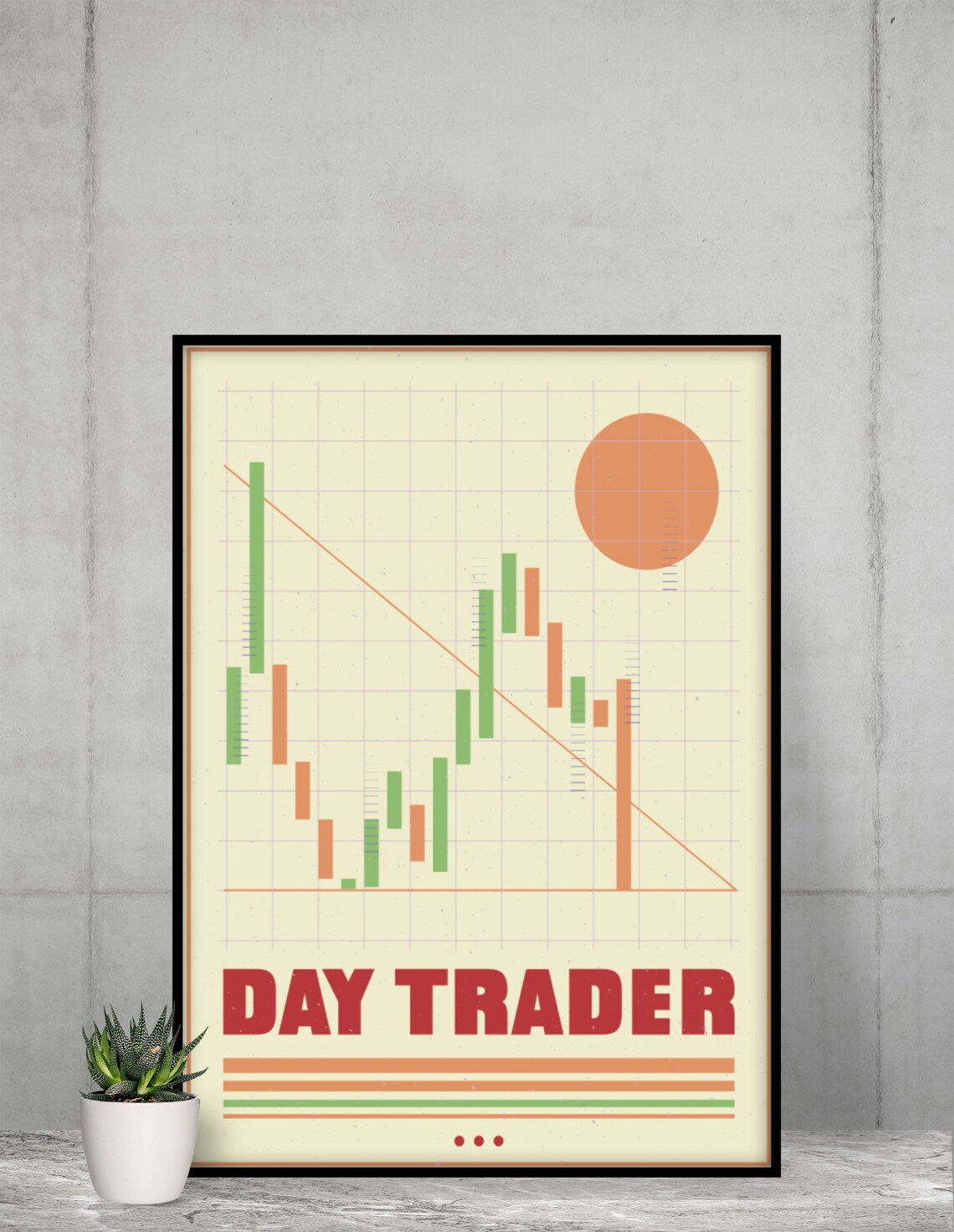 Day Trading Stock Exchange Poster Wall Street Stocks Picture | Etsy