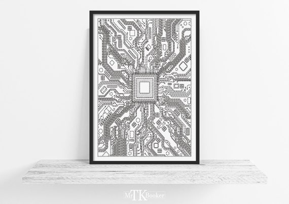 Computer CPU Poster Processor Calculator | Etsy