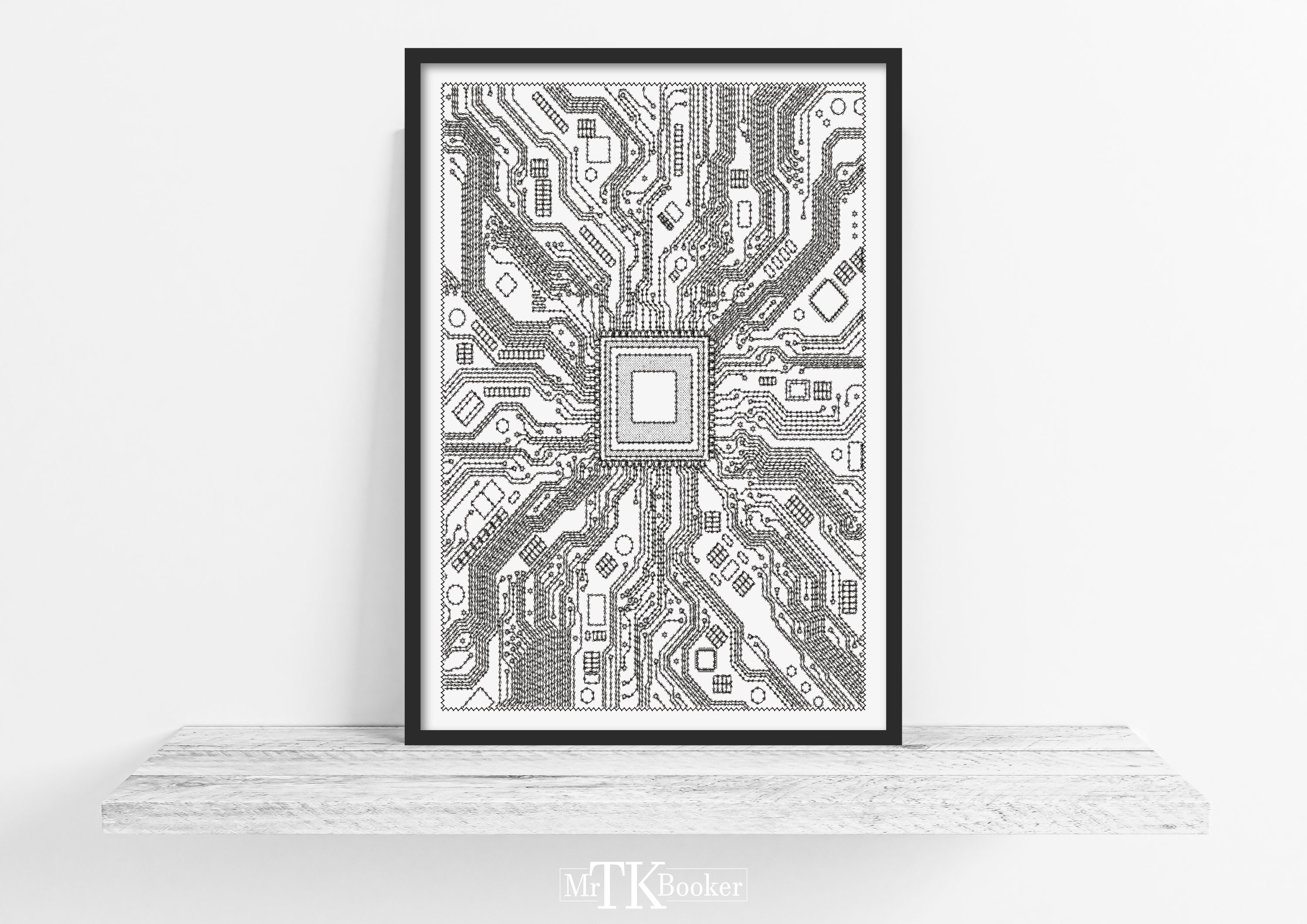 Computer CPU Poster Processor Calculator | Etsy