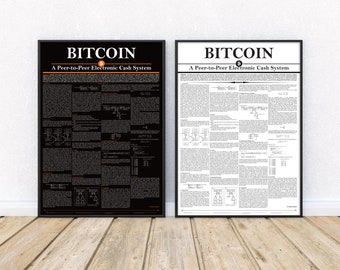 Bitcoin Whitepaper Poster - Etsy