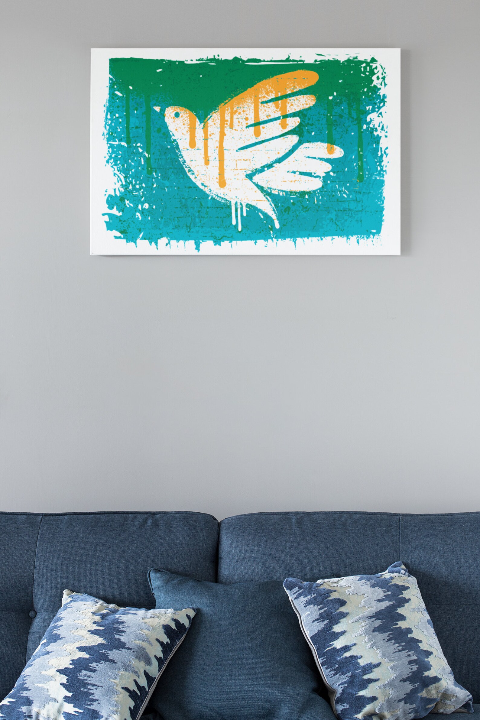 Graffiti Peace Dove Poster Street Art | Etsy