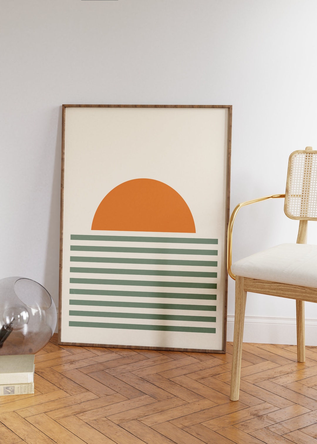 Retro Sun Poster Vintage Picture Sunset - Etsy