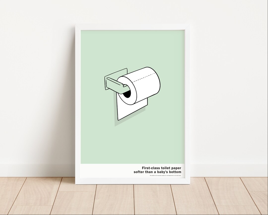 Bathroom Decoration Toilet Paper | Poster Toilet Paper - Etsy