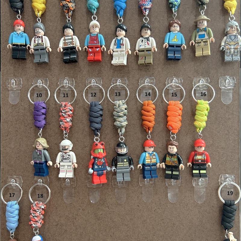 Legos Minifigures Keychain - Etsy