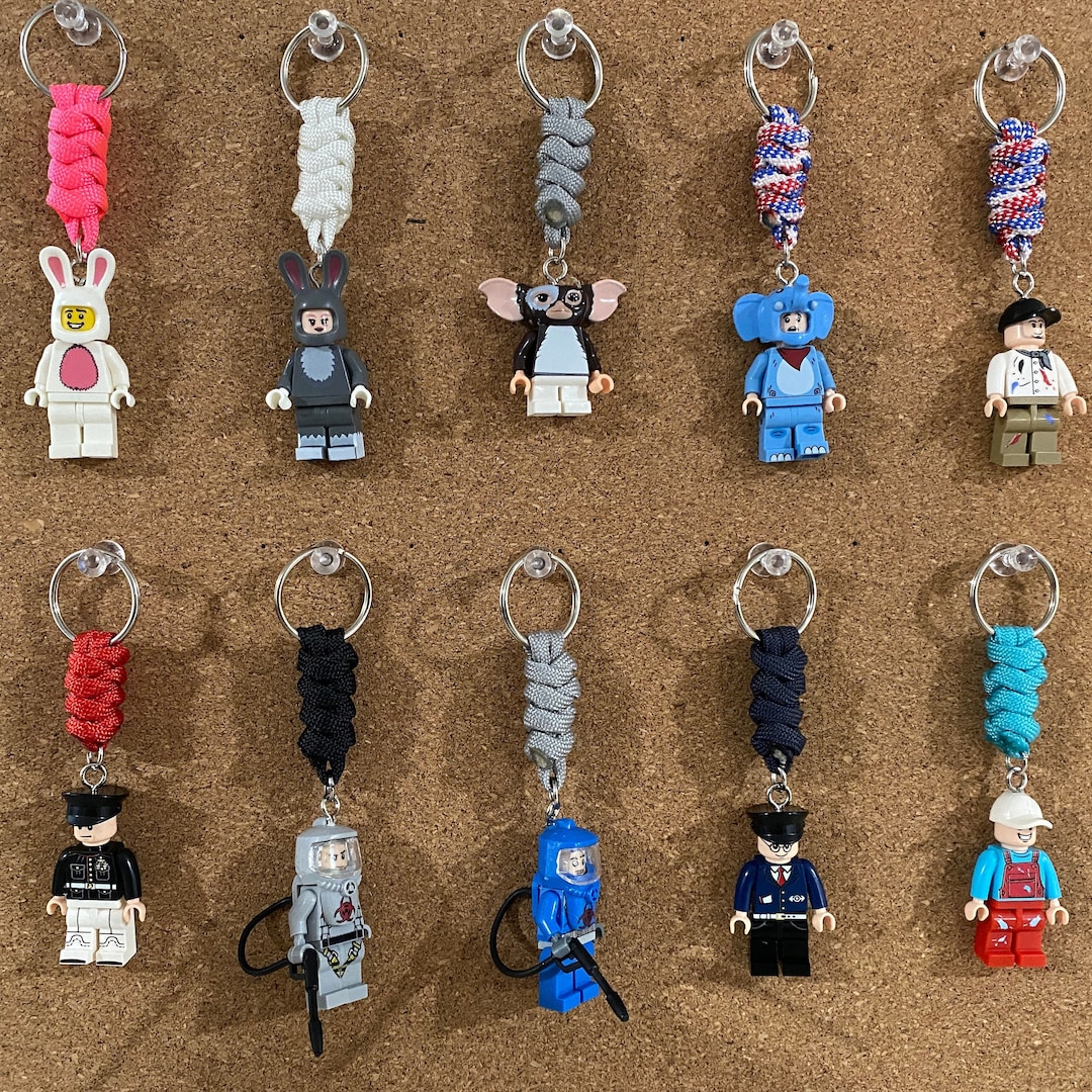 Minifigure Keychains, Backpack Charms, Zipper Pulls - Etsy