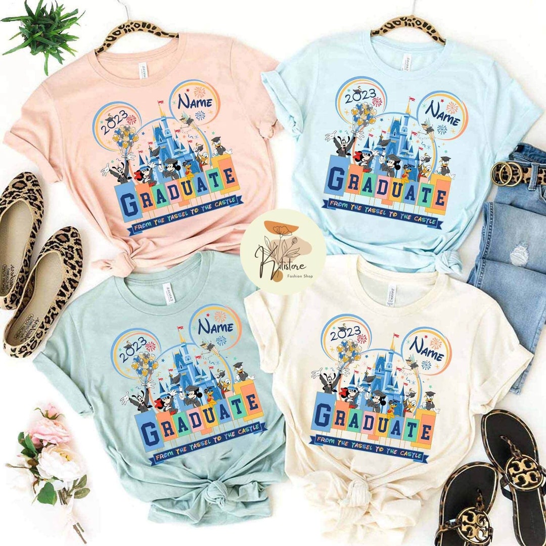 Personalized Disney Graduate Shirt From the Tassel to the - Etsy
