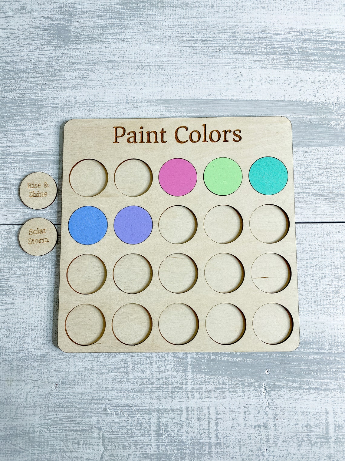 Paint Palette Board, Paint Color Chart, Paint Sample Board, Color ...