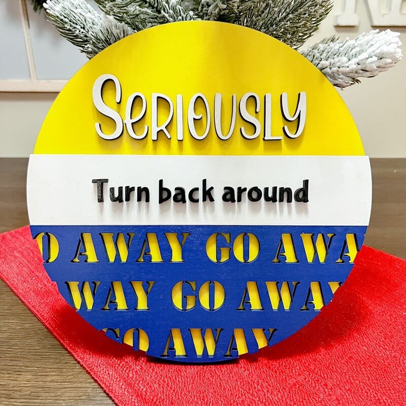 Go Away Sign - Etsy