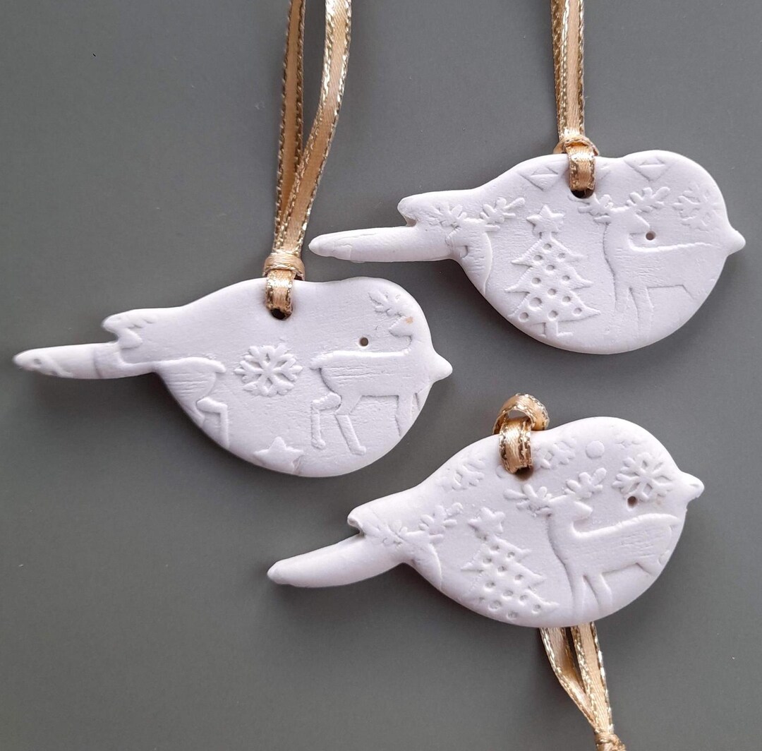 Handmade Porcelain Robin Decorations Add a Unique Touch to Your Festive ...