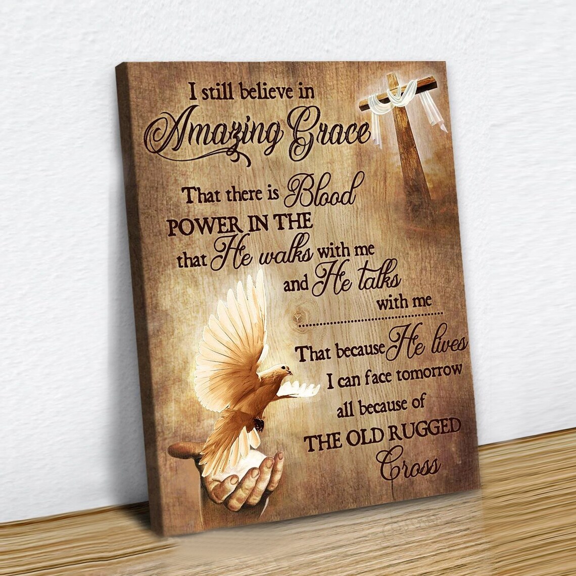 Jesus Amazing Grace Poster Vintage Hymn Wall Art Print | Etsy