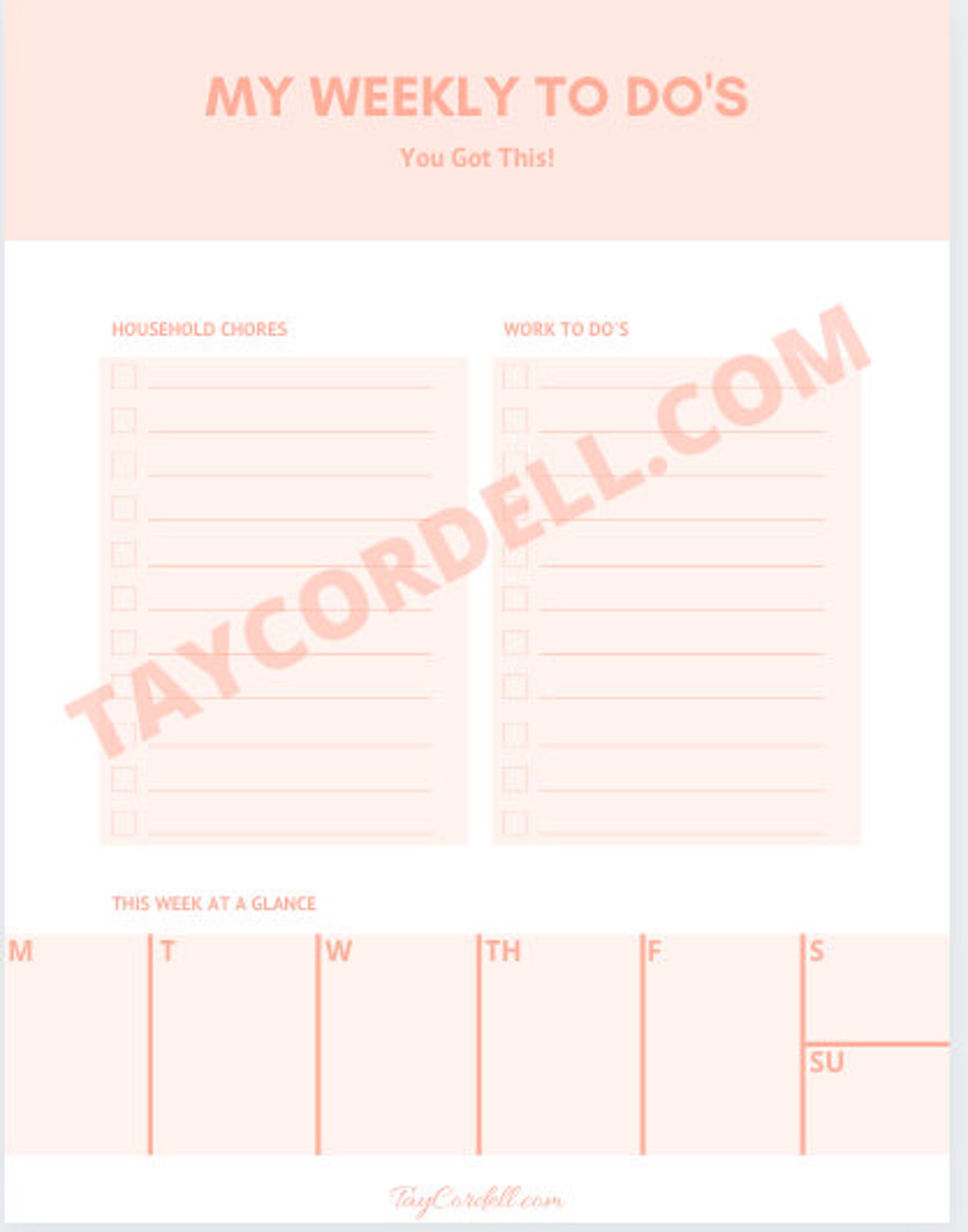 Printable PDF Weekly, Daily, and Monthly Planner. Daily Planner. Weekly ...