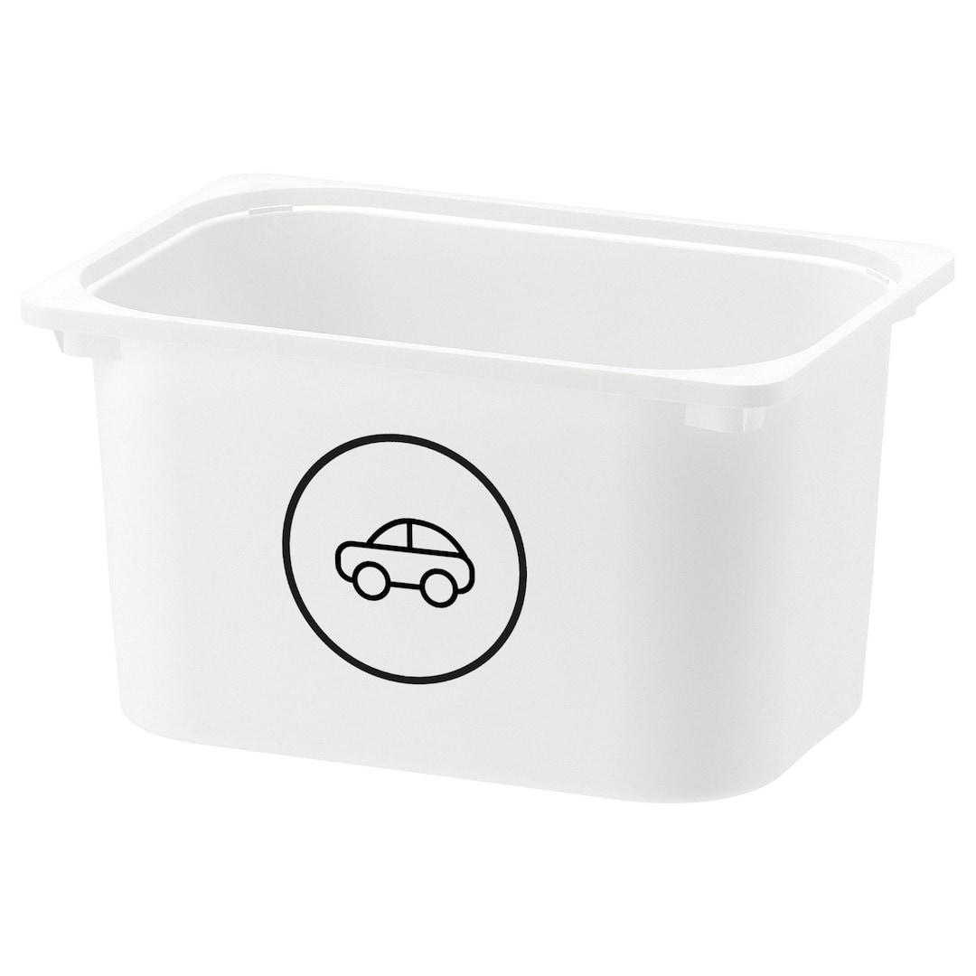 Car | Toy Organising Label | Toy Storage Vinyl Labels | Custom Playroom ...