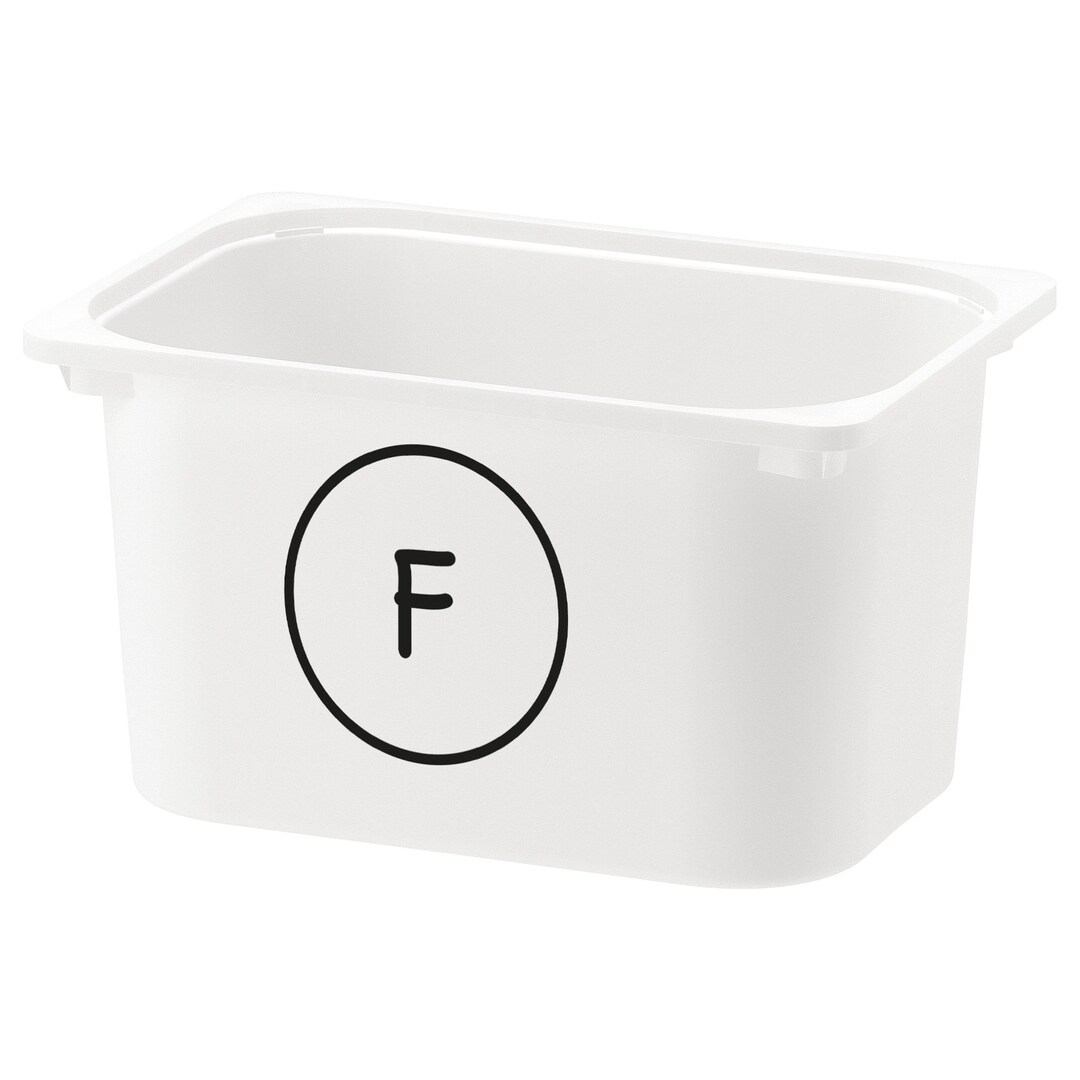 Letter F Vinyl Label | Home Organization, Homeschool - Etsy