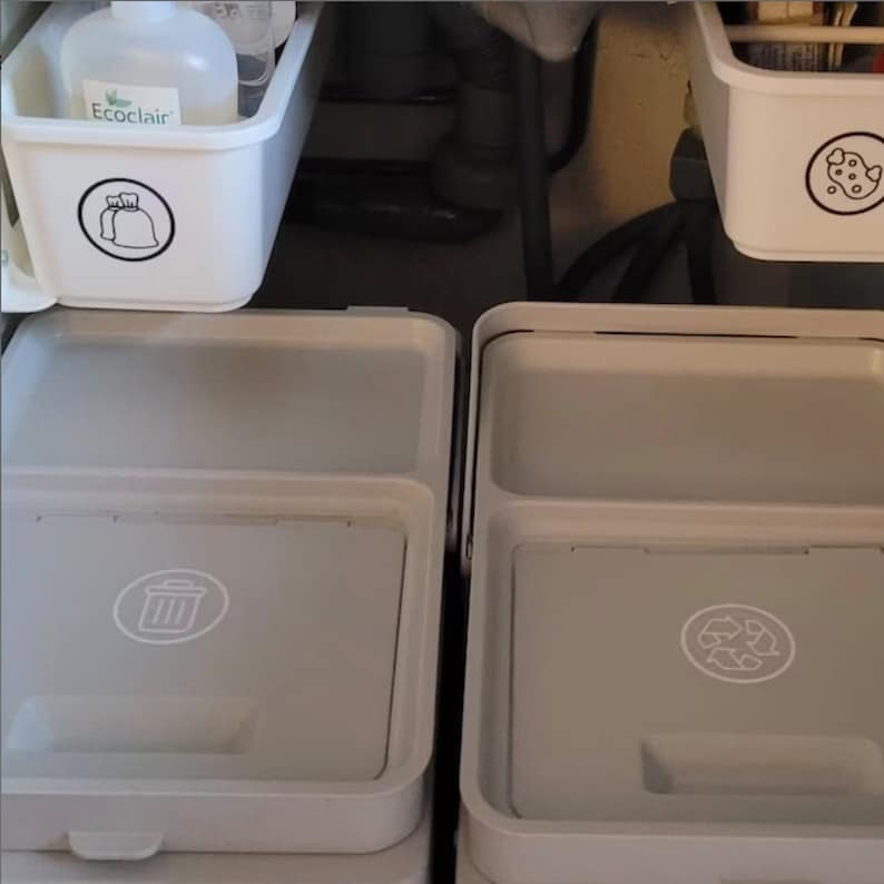Laundry Machine Vinyl Label | Home Organization, Storage Decal - Etsy