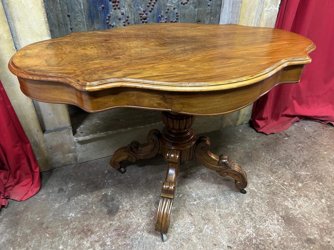 Antique French Violin Walnut Side Table FREE MANCHESTER DELIVERY - Etsy UK