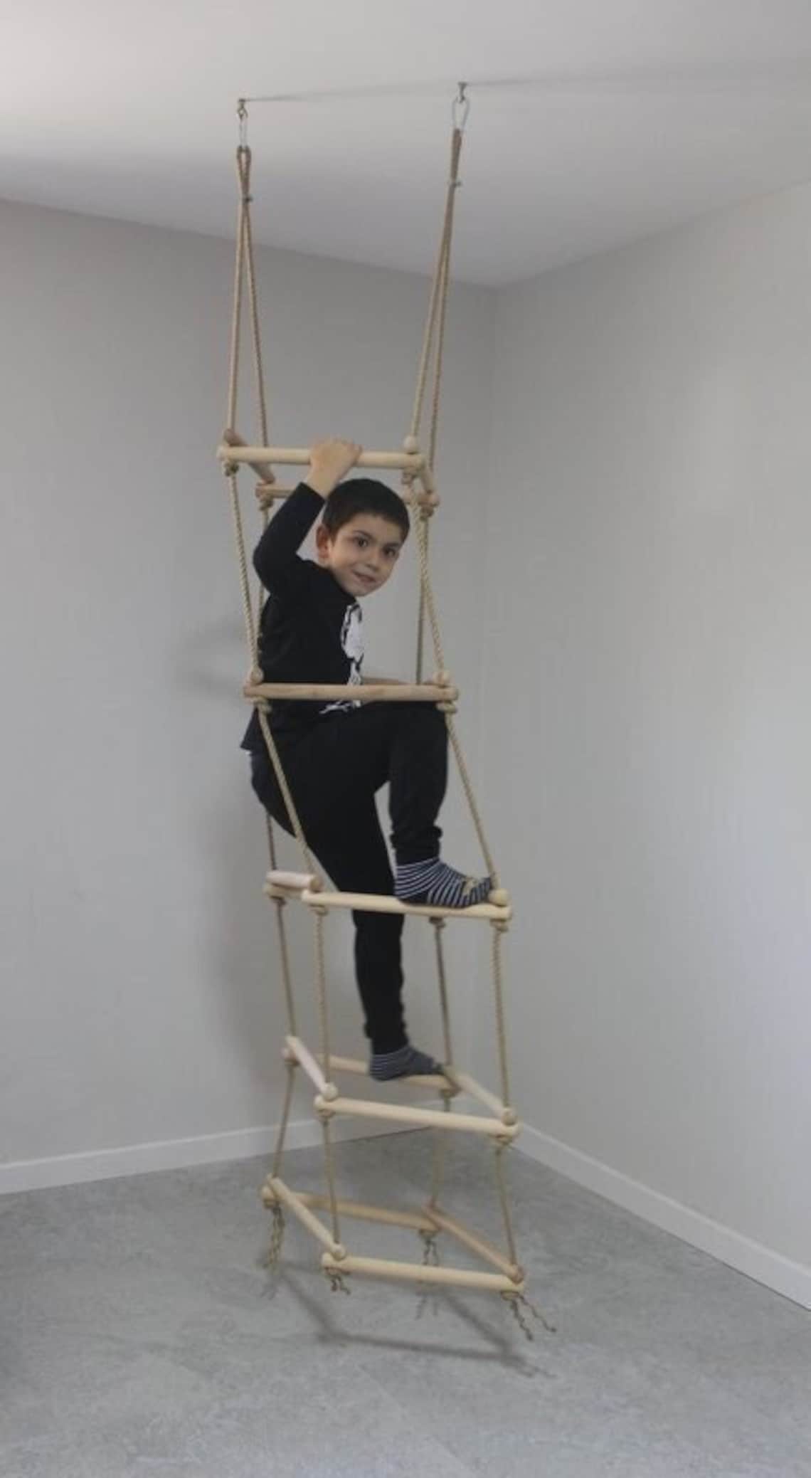 Kids Playground,rope Ladder,montessori Toddler Climber, Climbing ...