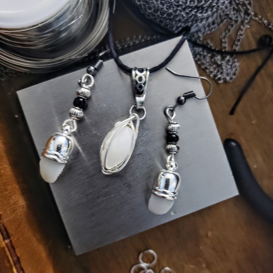 Red Drum Otolith Drop Earrings and Necklace - Etsy