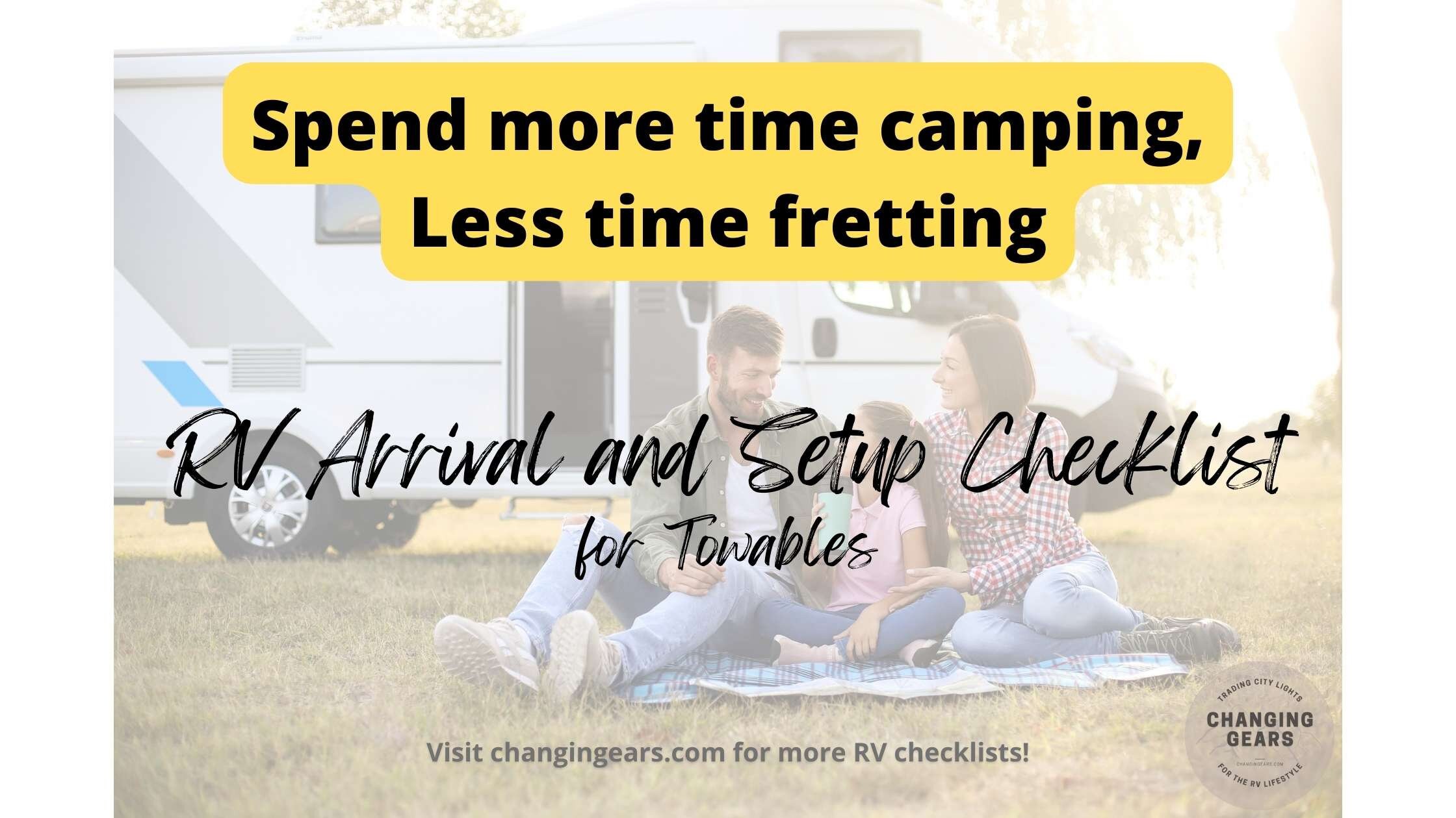RV Setup and Arrival Checklist for Towables - Etsy