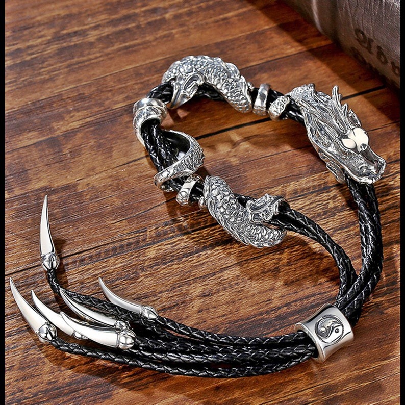 Dragon Claw, Bracelet for Men, Dragon Domineering, Men Dragon Bracelet ...