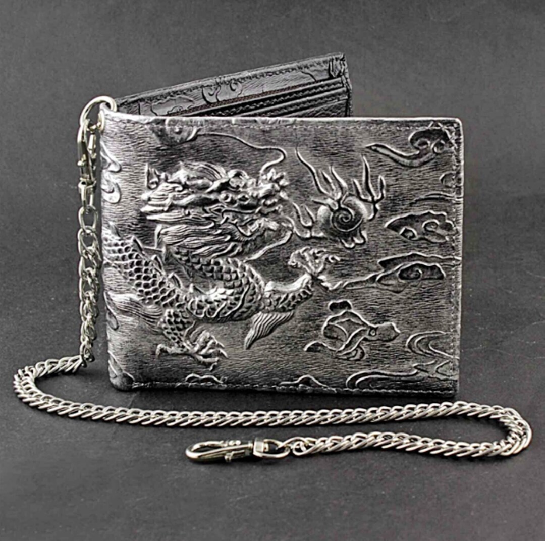 Dragon Silver Wallet Three Dimensional Wallets for Men - Etsy