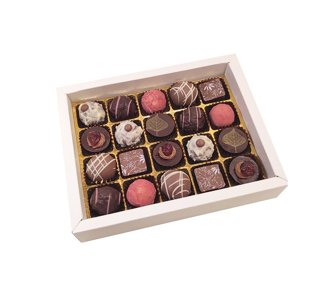 Chocolate Assortment in a White Box - Etsy
