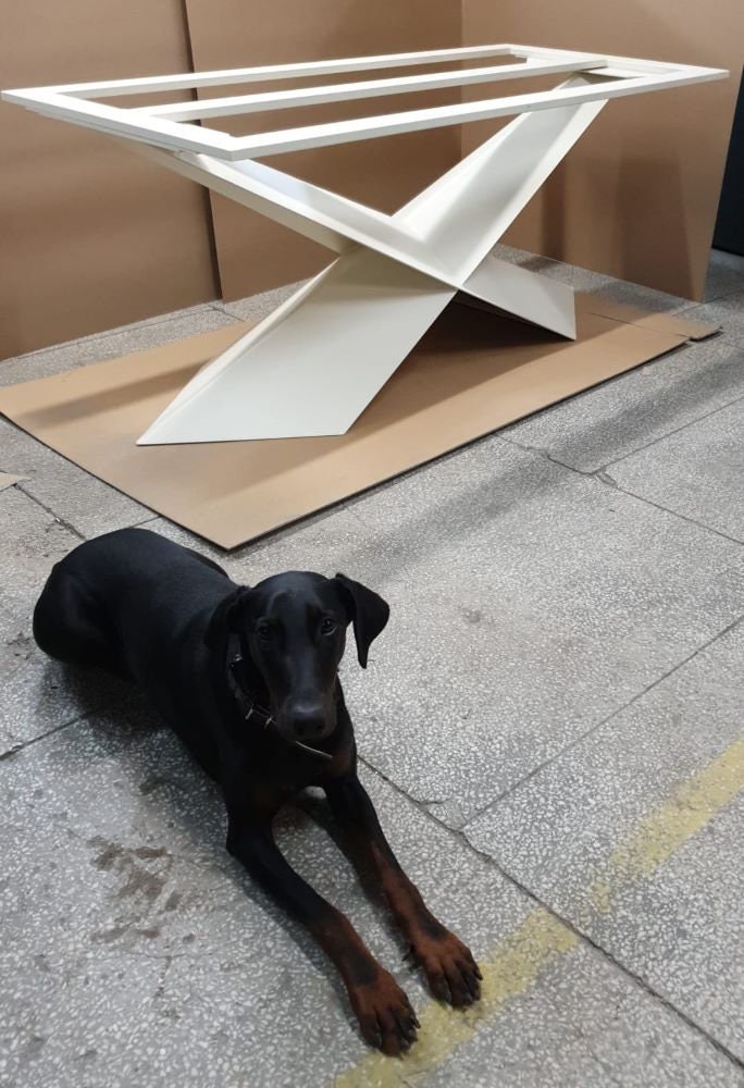 TABLE FRAME RAU With Reinforcement Frame, Table Leg, Dining Table Frame ...
